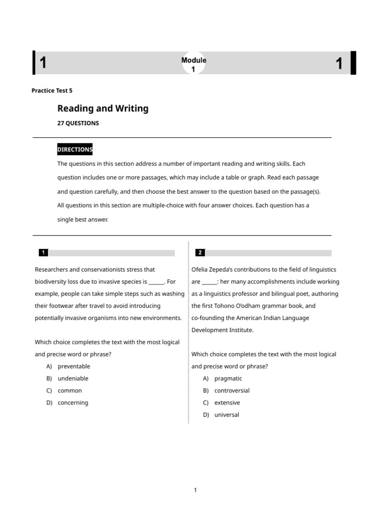 5.practice Test 5 | PDF | Planets | Jupiter