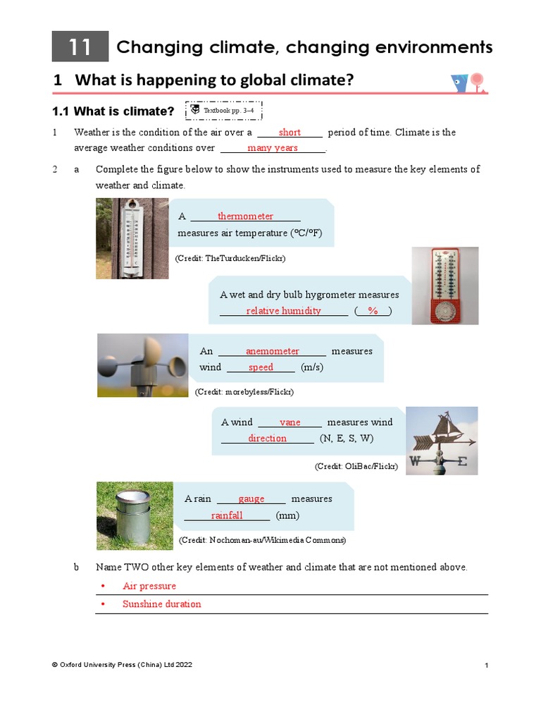 Units 11 - 1 To 11 - 5 NB With Answers | PDF | Greenhouse Effect ...
