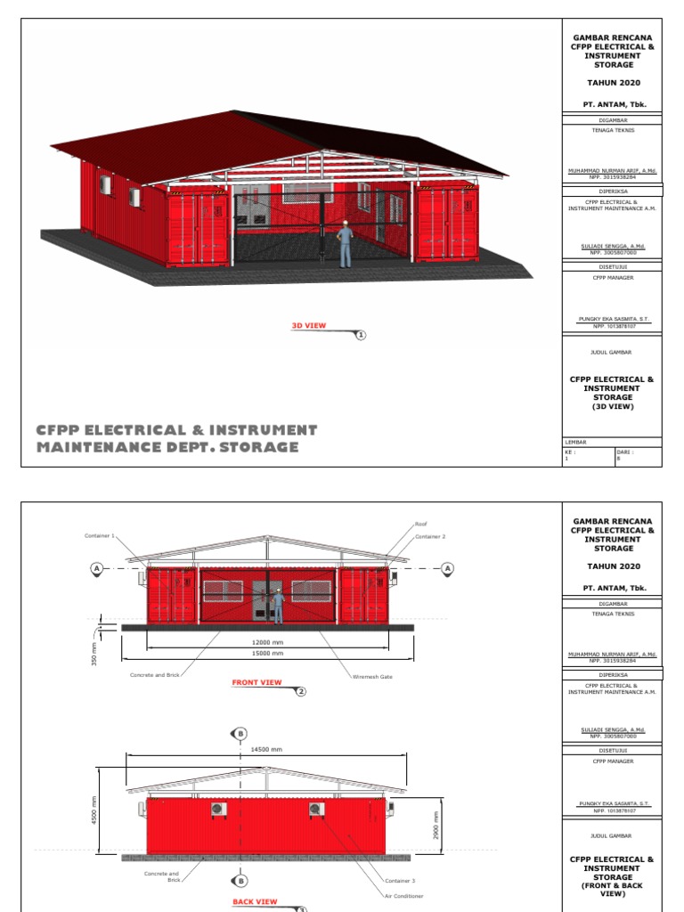 CFPP Storage Design Plans | PDF | Building Materials | Components