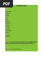 Peter Pan Playscript | PDF | Peter Pan | Wendy Darling
