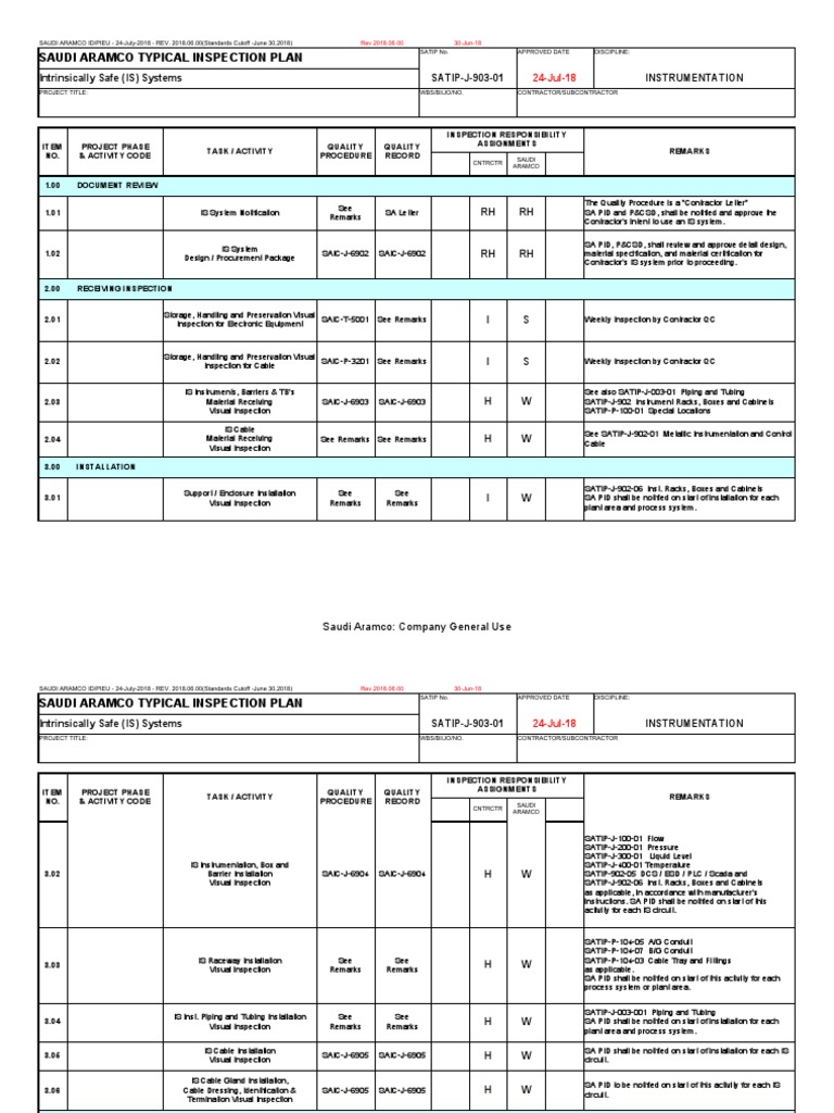 Satip J 903 01 | PDF | Pipe (Fluid Conveyance) | Engineering