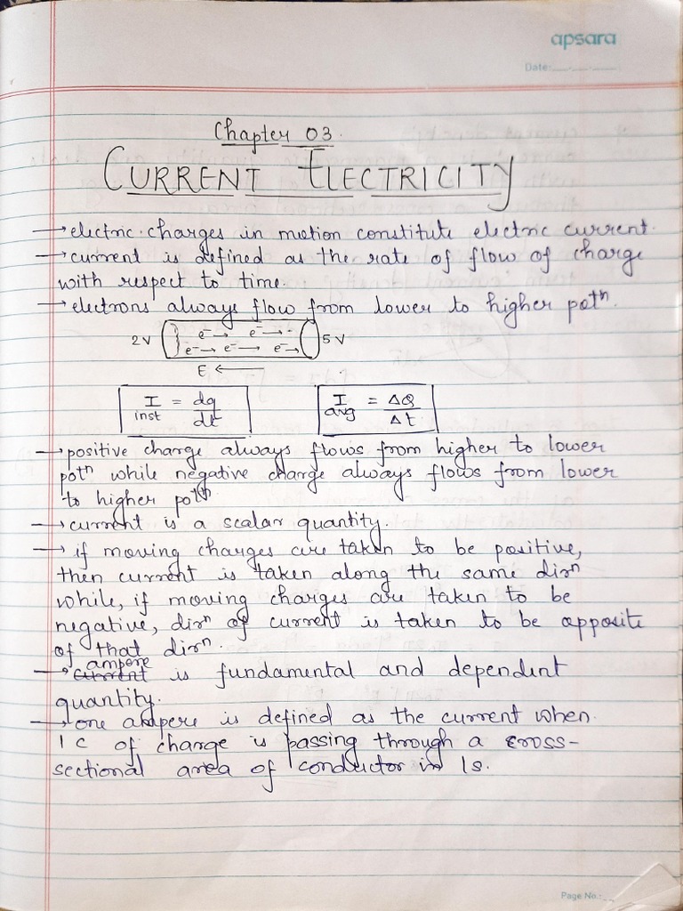 4 Current Electricity Notes (1) | PDF