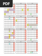 Zadokite Calendar 2025-2026 Overview | PDF | High Holy Days | Passover