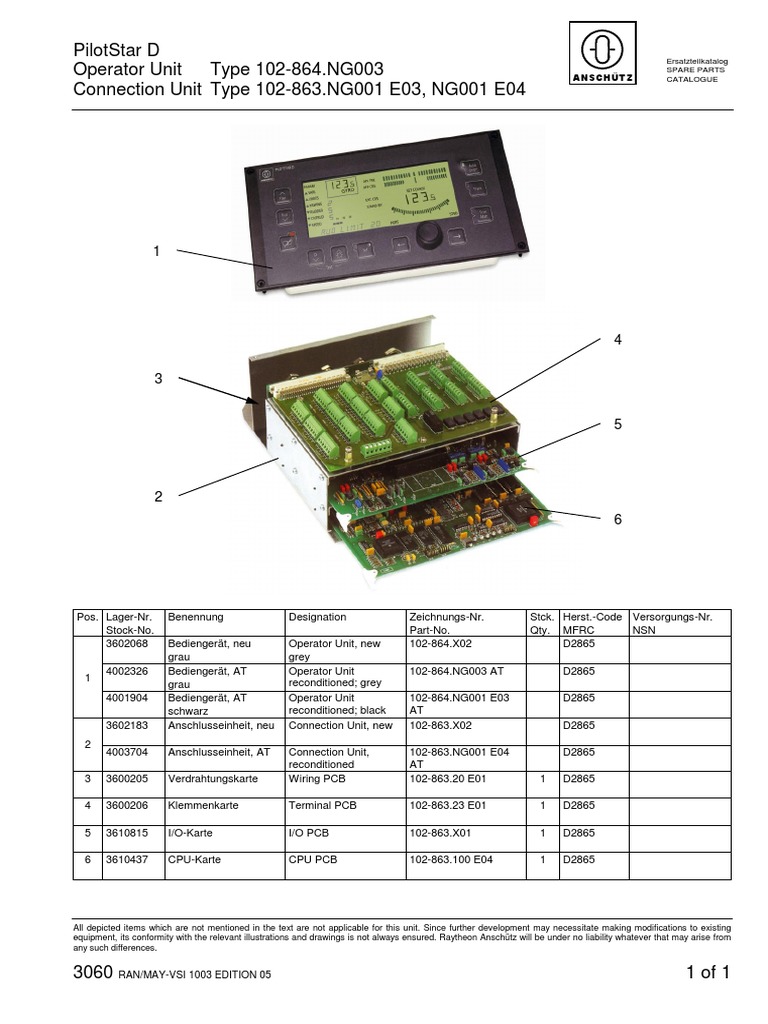 SPC PilotStar D 102 863 864 Edition 05 | PDF