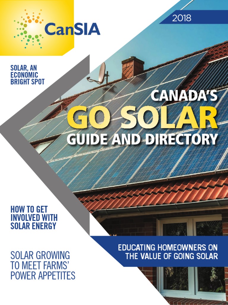 Canada's Solar Energy Guide 2018 | PDF | Photovoltaics | Solar Power
