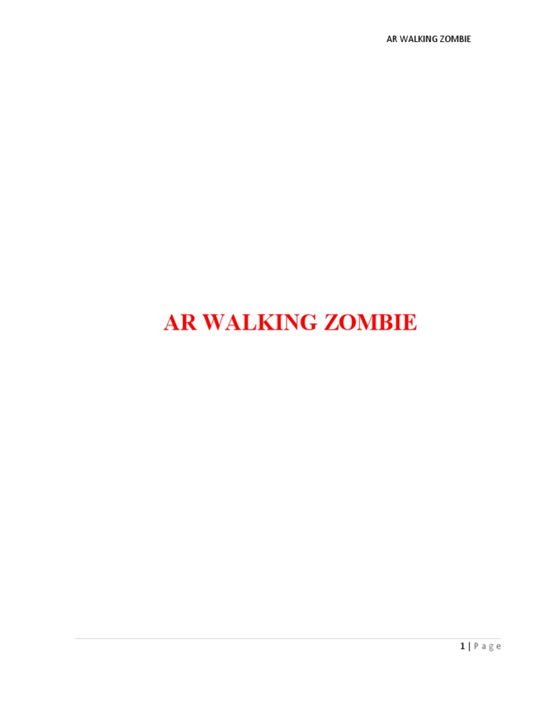 Zombie Movement | PDF | Augmented Reality | Virtual Reality