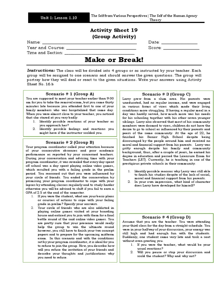 Act 19 Uts Tacmoy Pdf Teachers Psychology