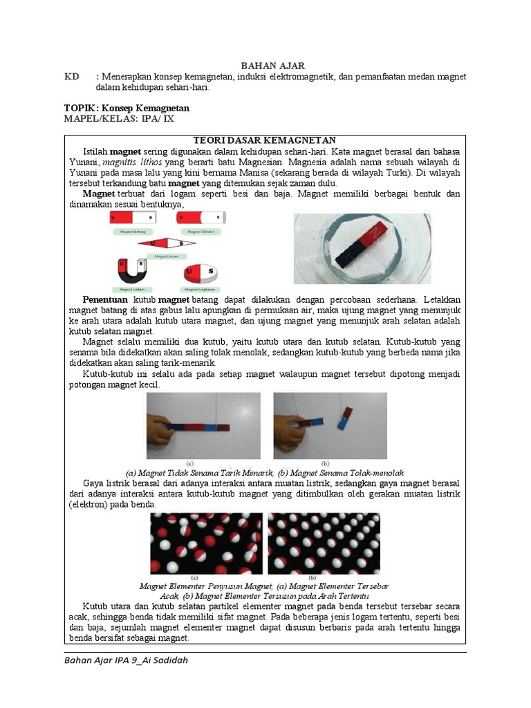 Konsep Dasar Kemagnetan dan Aplikasinya | PDF | Teknologi & Rekayasa