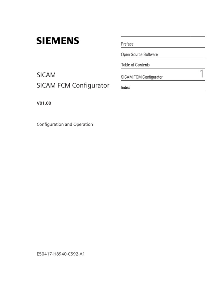 E50417-H8940-C592-A1 en Manual SICAM FCM Configurator | PDF | Usb ...