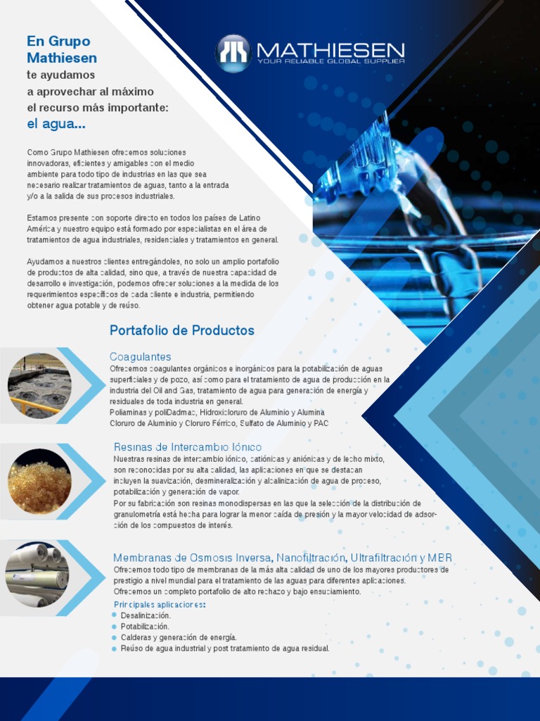 Brochure Tratamiento de Agua Compressed | PDF | Agua | Agua potable