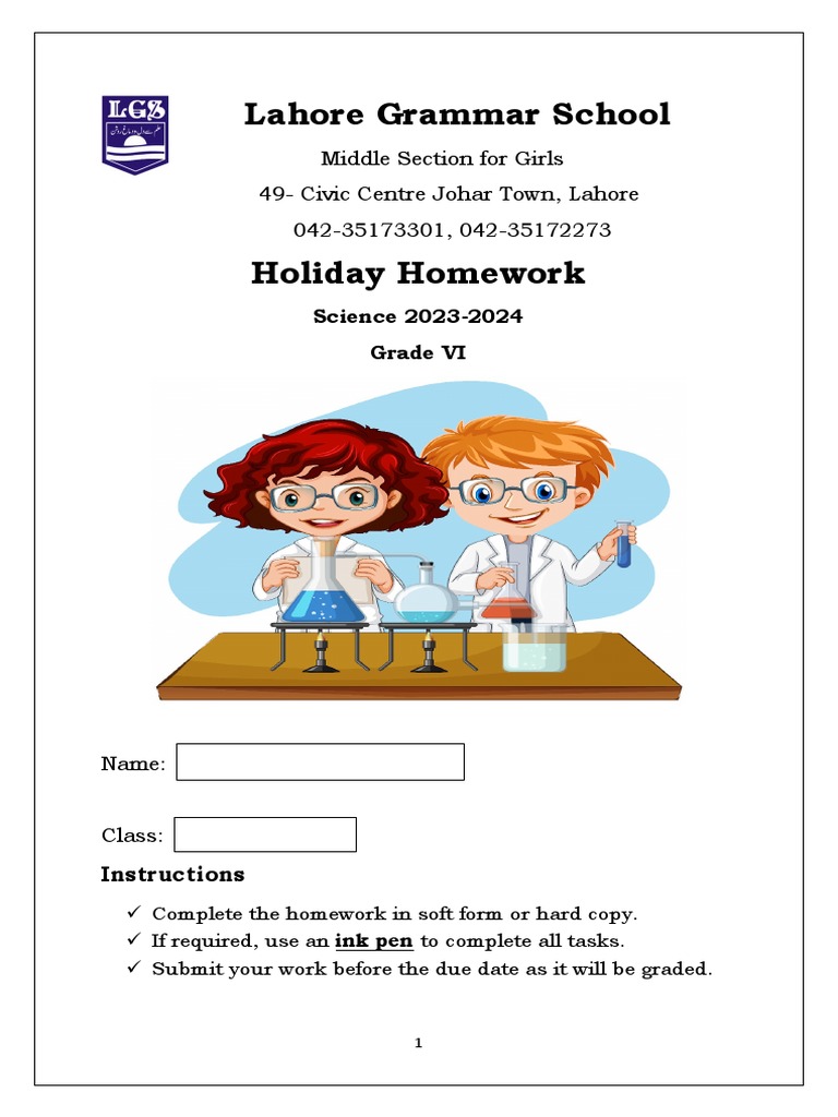 Science Holiday Homework Class 6 | PDF | Ecosystem | Experiment