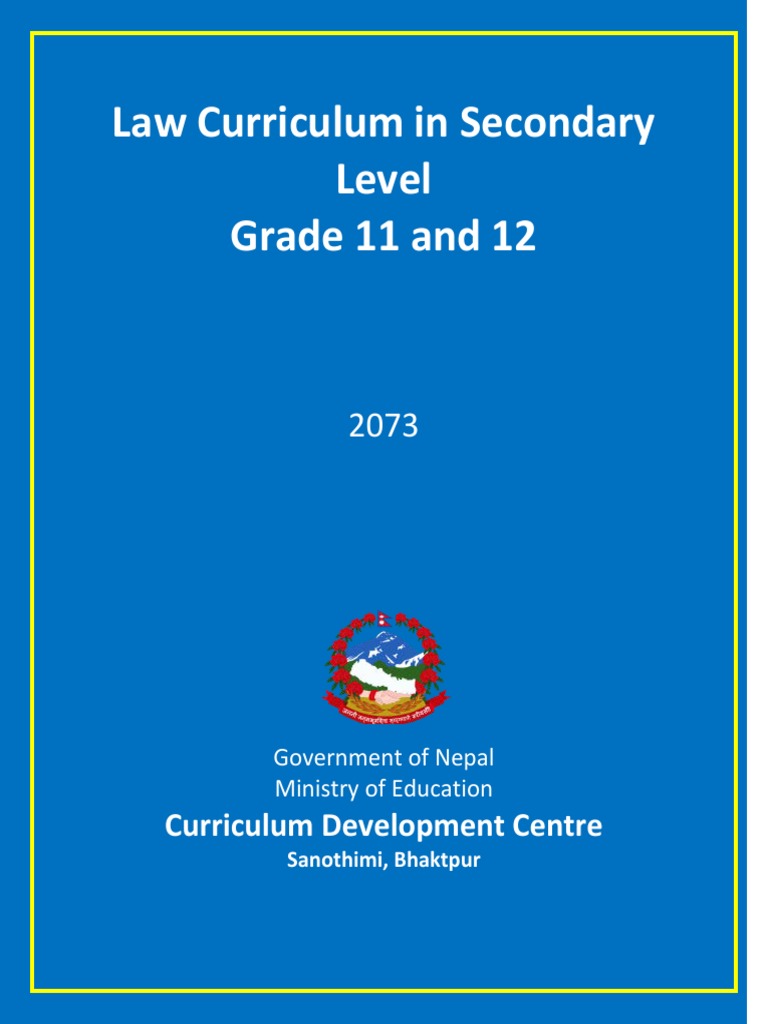 Rs810 - Final Curriculum Grade 11-12 Law | PDF | Federal Government Of ...