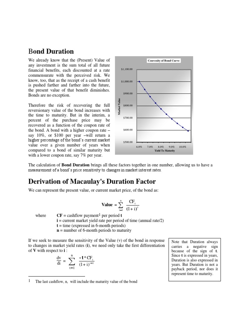 An In-Depth Explanation of Bond Duration and How it is Calculated to ...