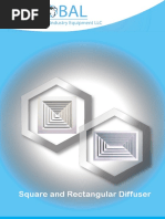 Grilles and Diffusers Catalogue | PDF | Duct (Flow) | Building Engineering