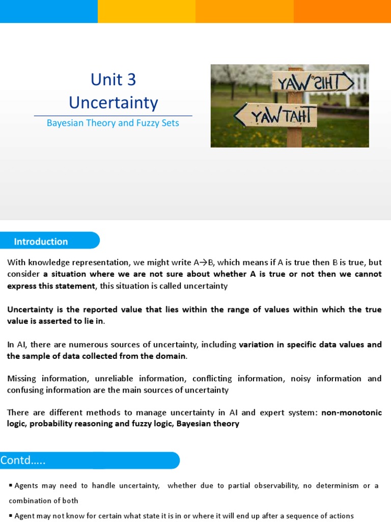Unit 3 Uncertainity | Download Free PDF | Bayesian Network | Fuzzy Logic
