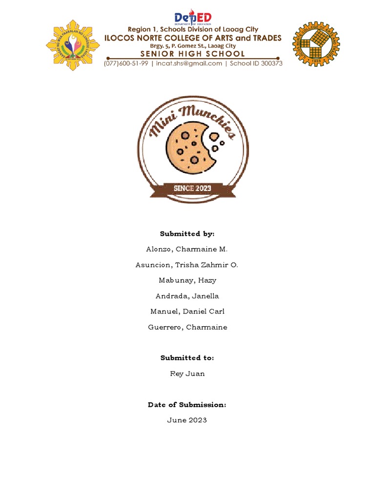 ENTREP-BUSINESS-PLAN-Final | PDF | Marketing | Pricing