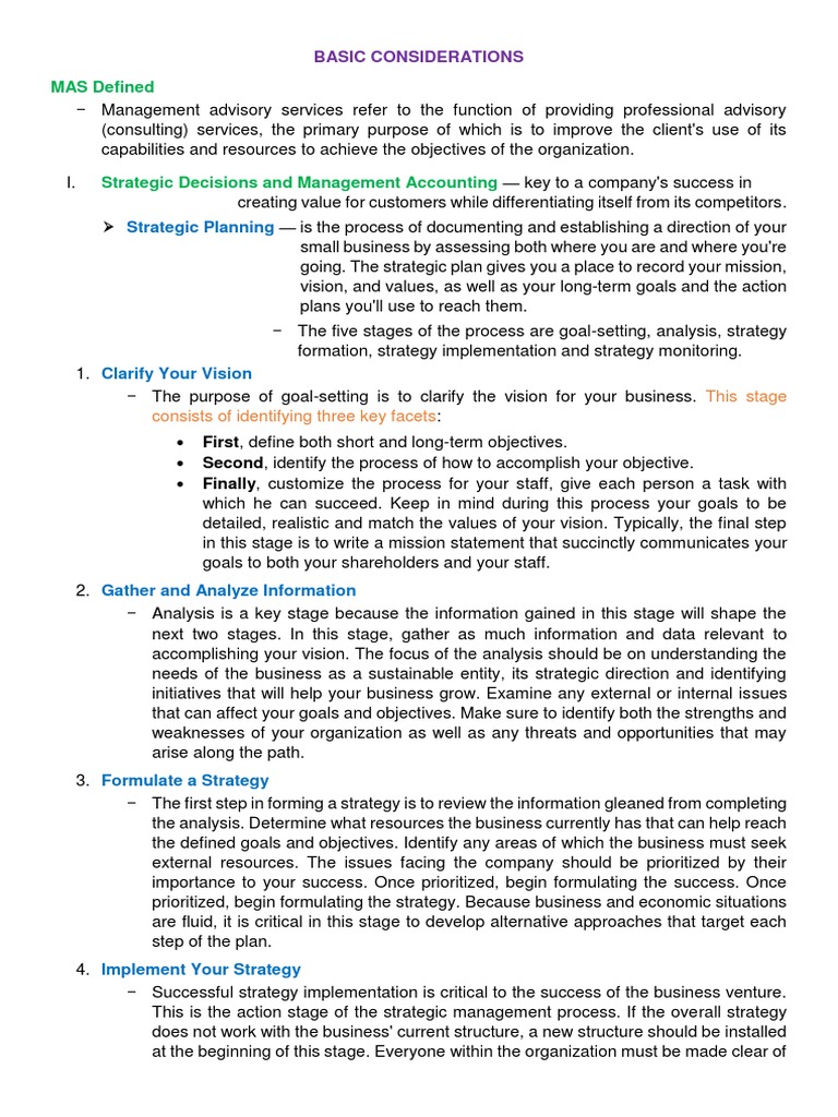 Reo Notes - Mas | PDF | Strategic Management | Financial Economics