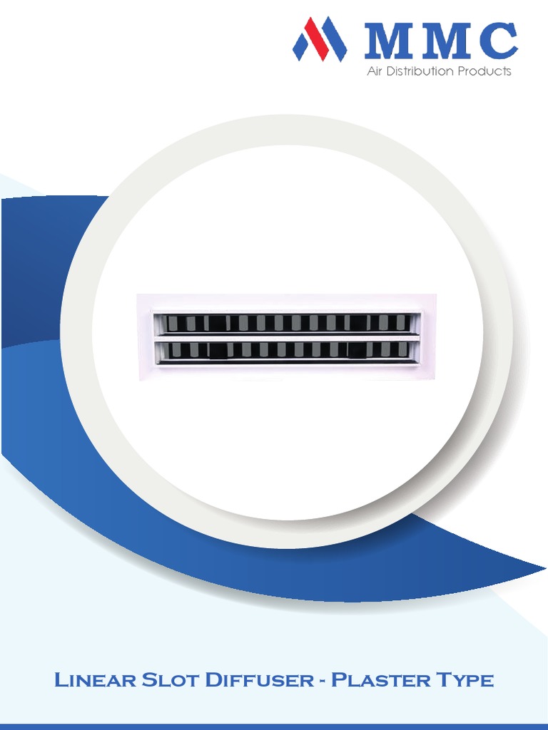 4.linear Slot Diffuser - Plaster With Flange | PDF | Duct (Flow ...