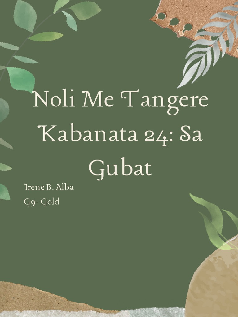 Noli Me Tangere Kabanata 24 Sa Gubat | PDF