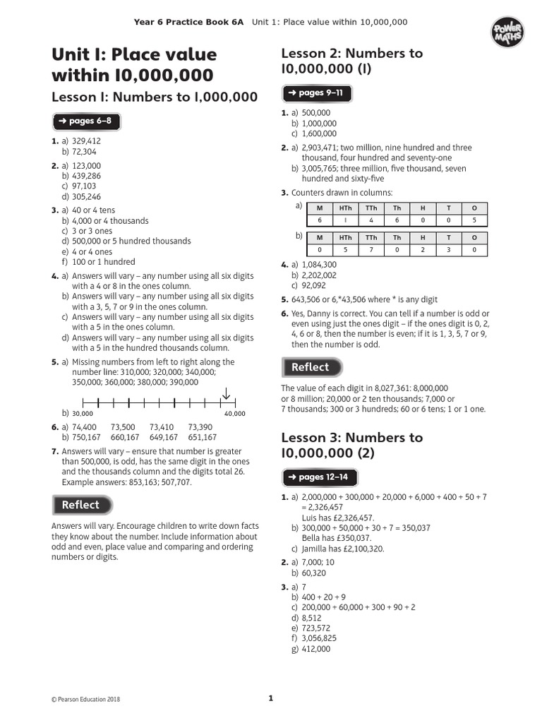 Power Maths Y6 Answers | PDF | Division (Mathematics) | Elementary Mathematics