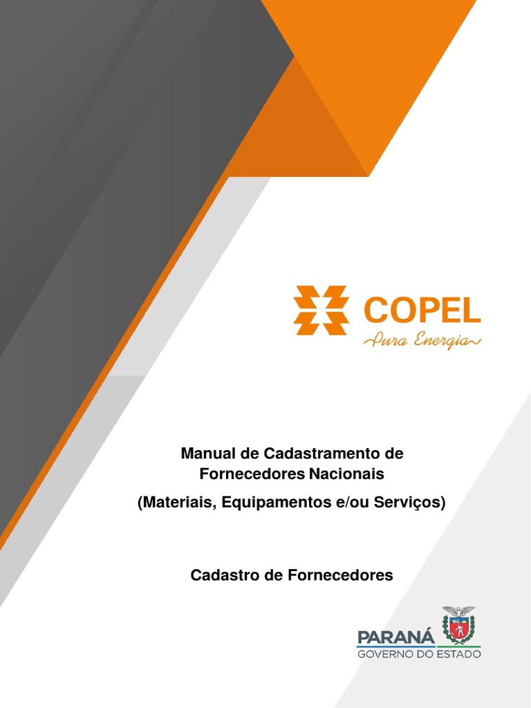 Cadastro de Fornecedores da COPEL | PDF | Contabilidade | Relatório anual