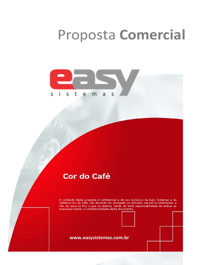 Proposta Comercial - Cor Do Café | Download grátis PDF | Rede de computadores | Programas