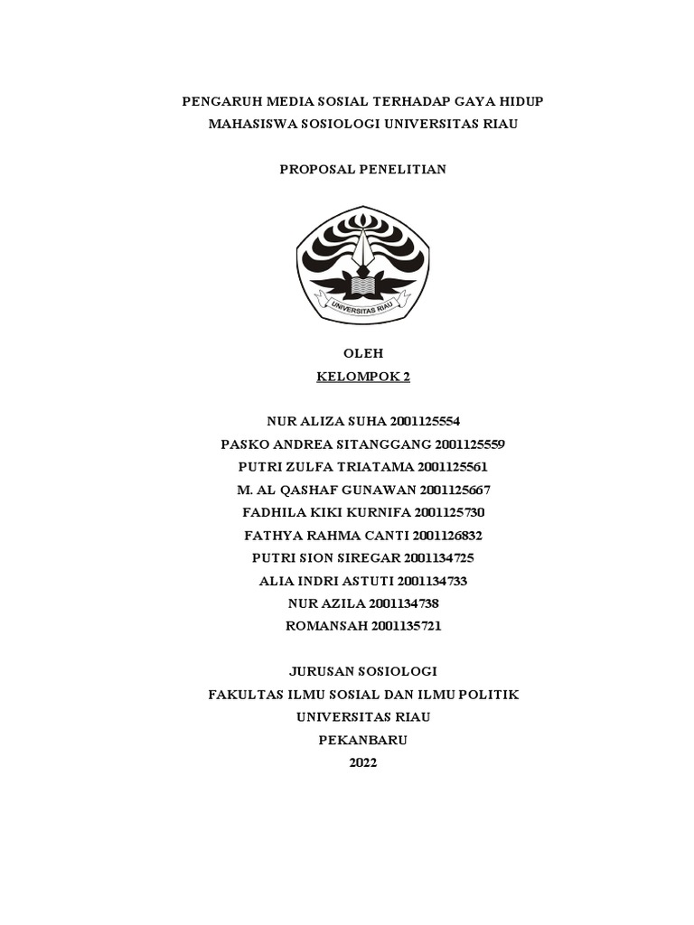 Pengaruh Media Sosial Terhadap Gaya Hidup | PDF | Ilmu Sosial