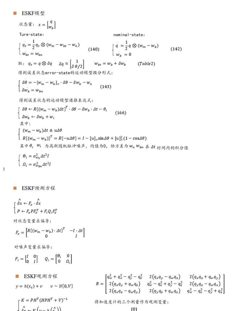 ESKF Attitude Algorithm | PDF