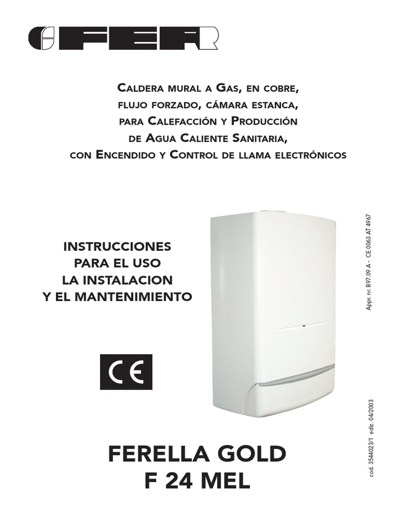 FERELLA GOLD F24MEL Manual Instalación ES (2003-04 35440231) | PDF ...
