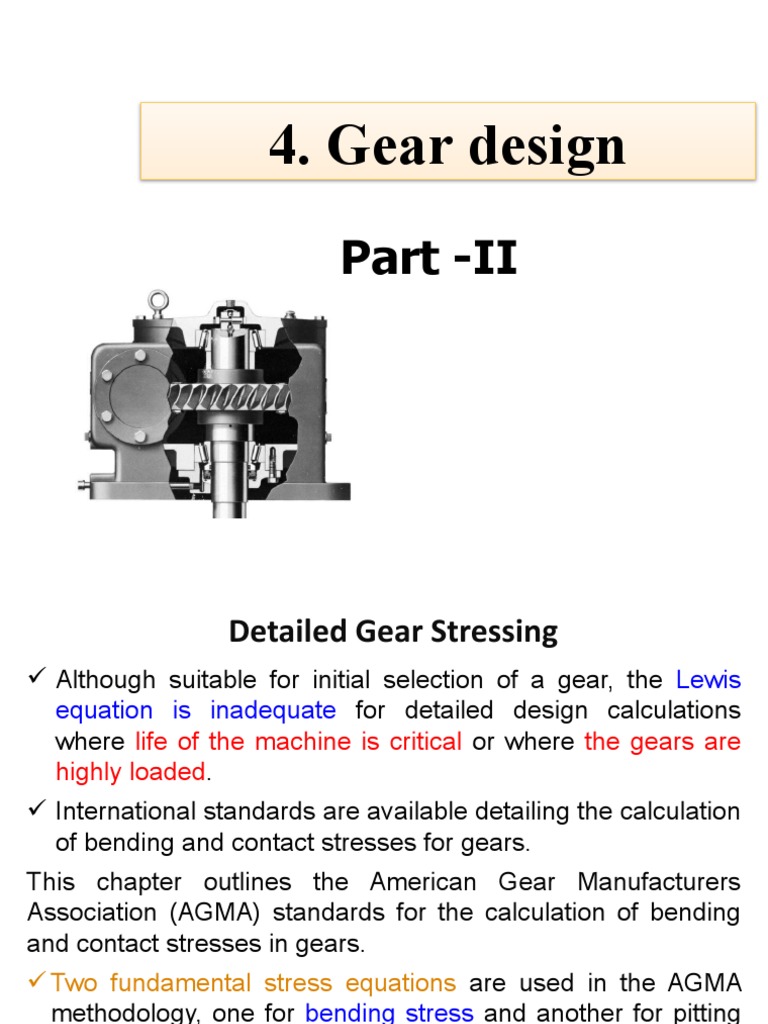 Gear Agma II | PDF | Gear | Strength Of Materials