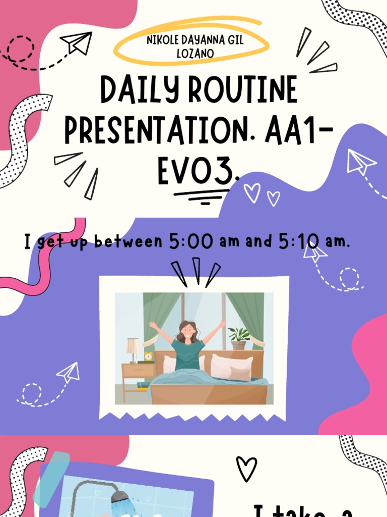 Daily Routine Presentation. AA1-EV03. | PDF