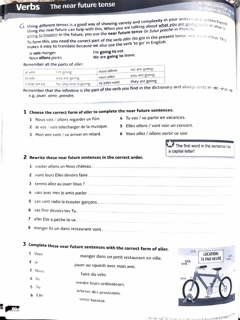 Le Futur Proche | PDF | Languages | Foreign Language Studies