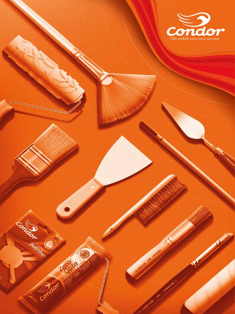 Catálogo Condor Pincéis 2022 ATUALIZADO | PDF | Tinta | Materiais