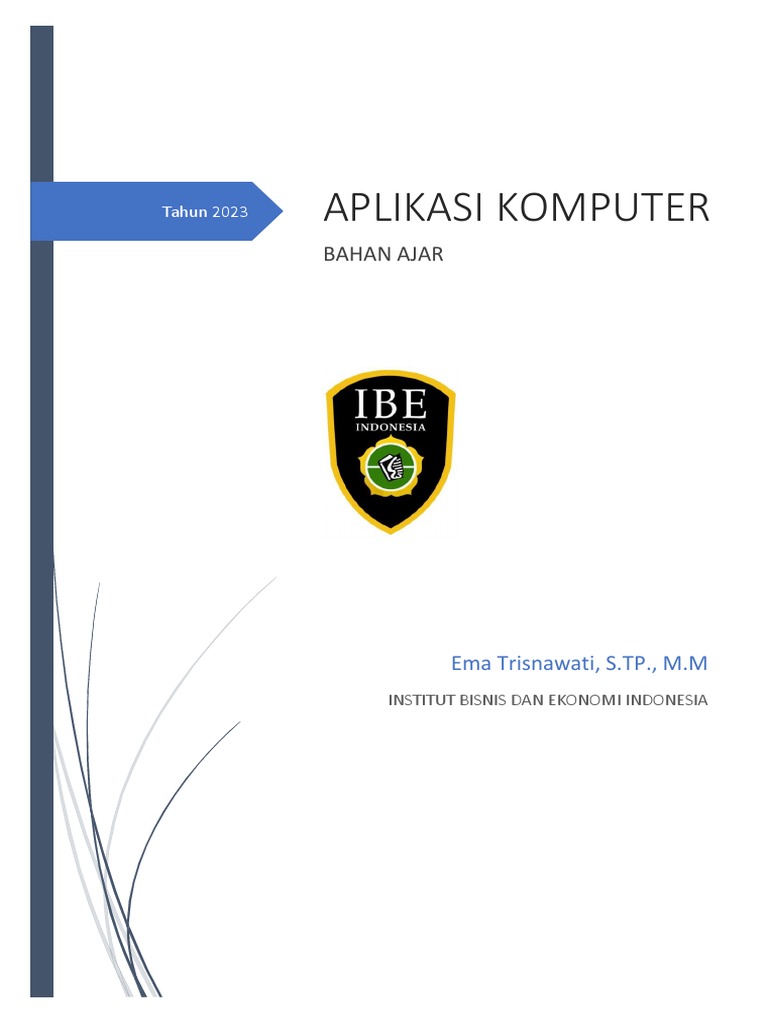 Bahan Ajar_Aplikom_New | PDF