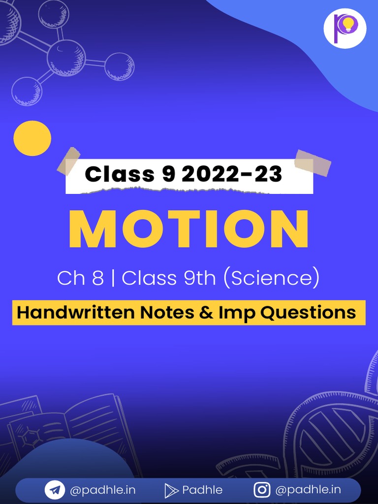 Motion - Padhle 9th Science Notes | PDF