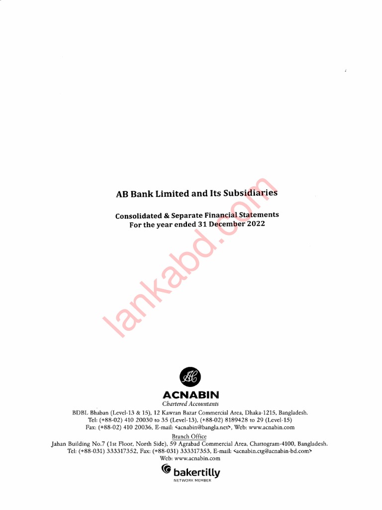 AB Bank - 2022 | PDF | Equity (Finance) | Banks