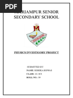 Physics Investigatory Project ELECTROMAGNETIC INDUCTION Class 12 | PDF ...