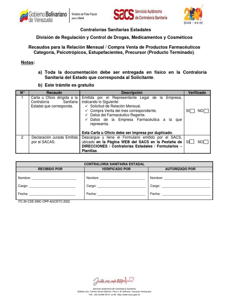 30 Recaudos Rel Mens ComVent | PDF | Farmacología | Medicina