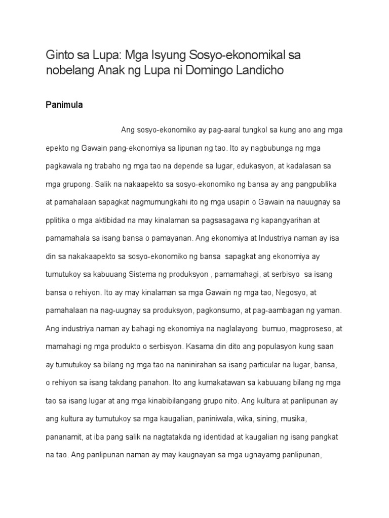 Ginto Sa Lupa | PDF