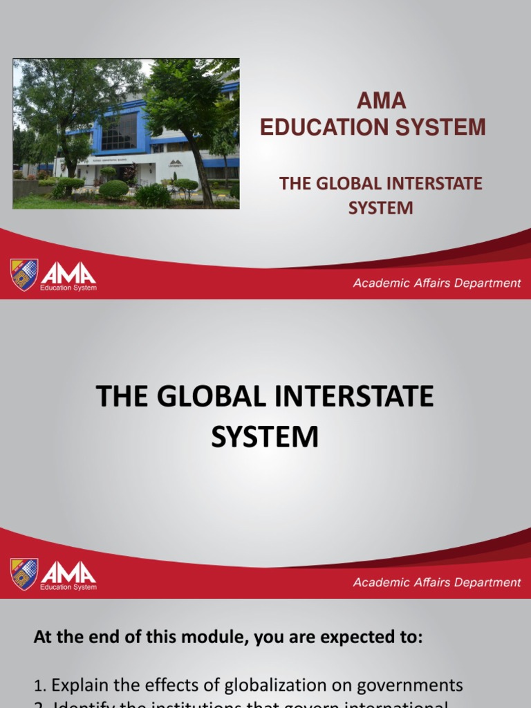 W3 W4 The Global Interstate System Presentation | PDF | Globalization ...