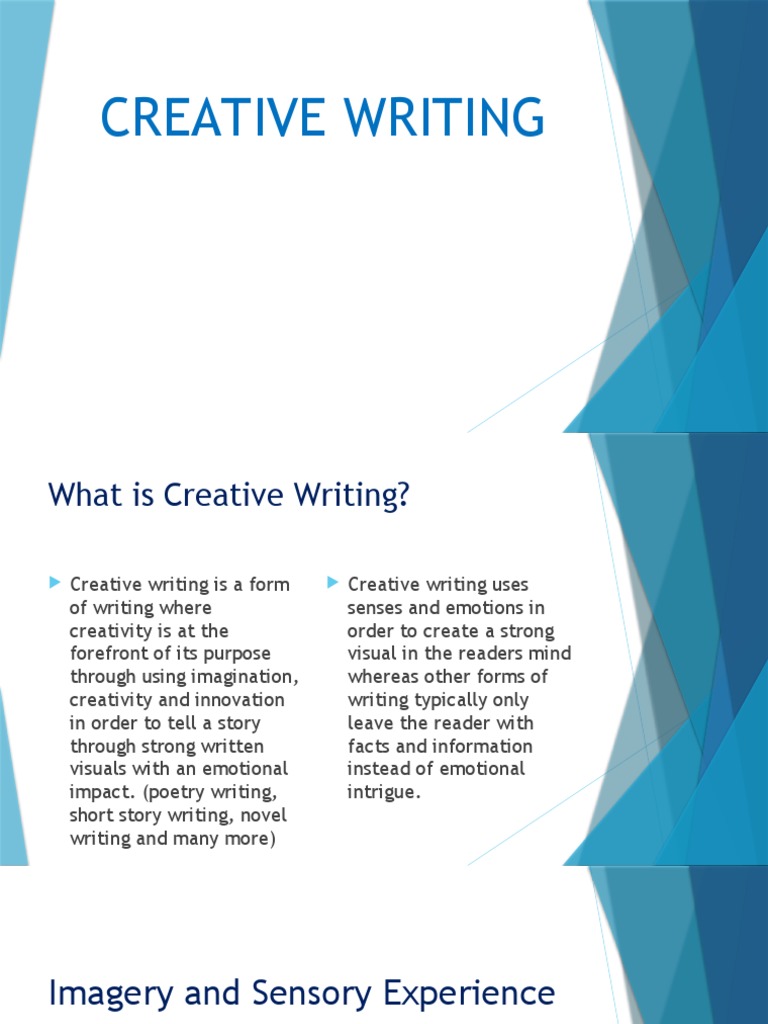 Understanding Creative Writing Techniques | PDF | Self-Improvement