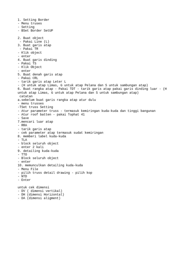 Tutorial Frame CAD - TRUSSES | PDF