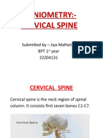 Goniometry of Cervical Spine | PDF