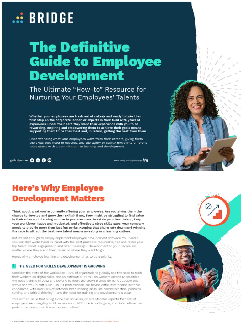 BRIDGE The Definitive Guide To Employee Development | PDF | Goal ...
