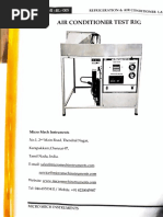 Refrigeration Test Rig | PDF | Gas Compressor | Refrigeration