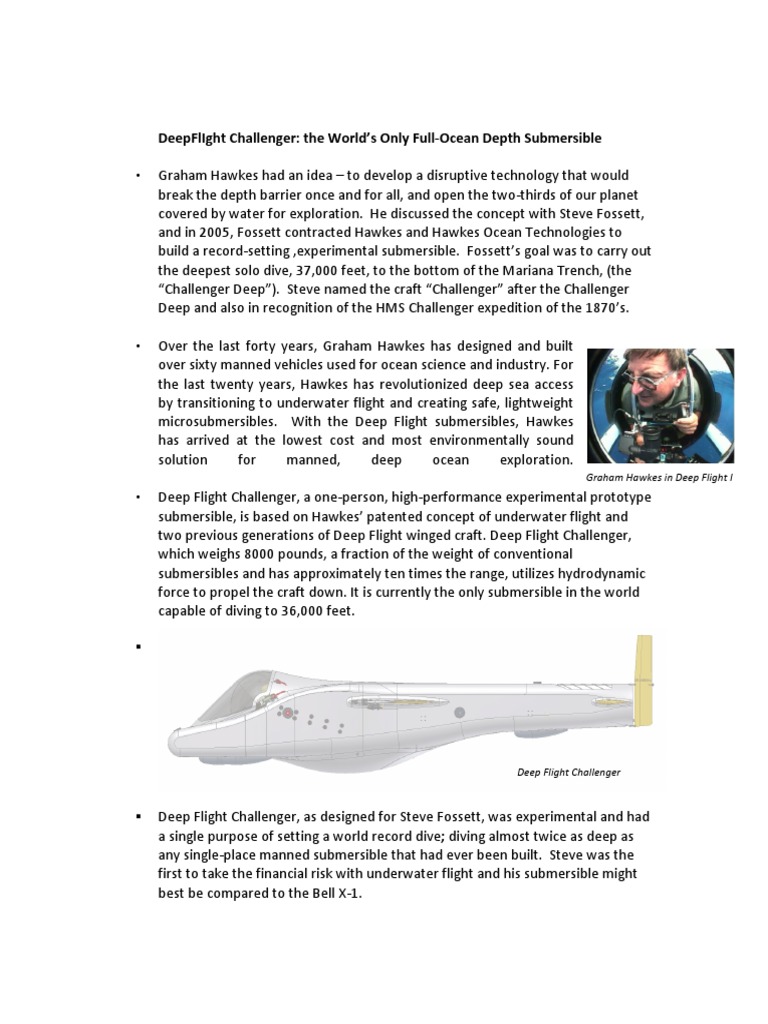 Infosheet1DeepFlIght Challenger | PDF