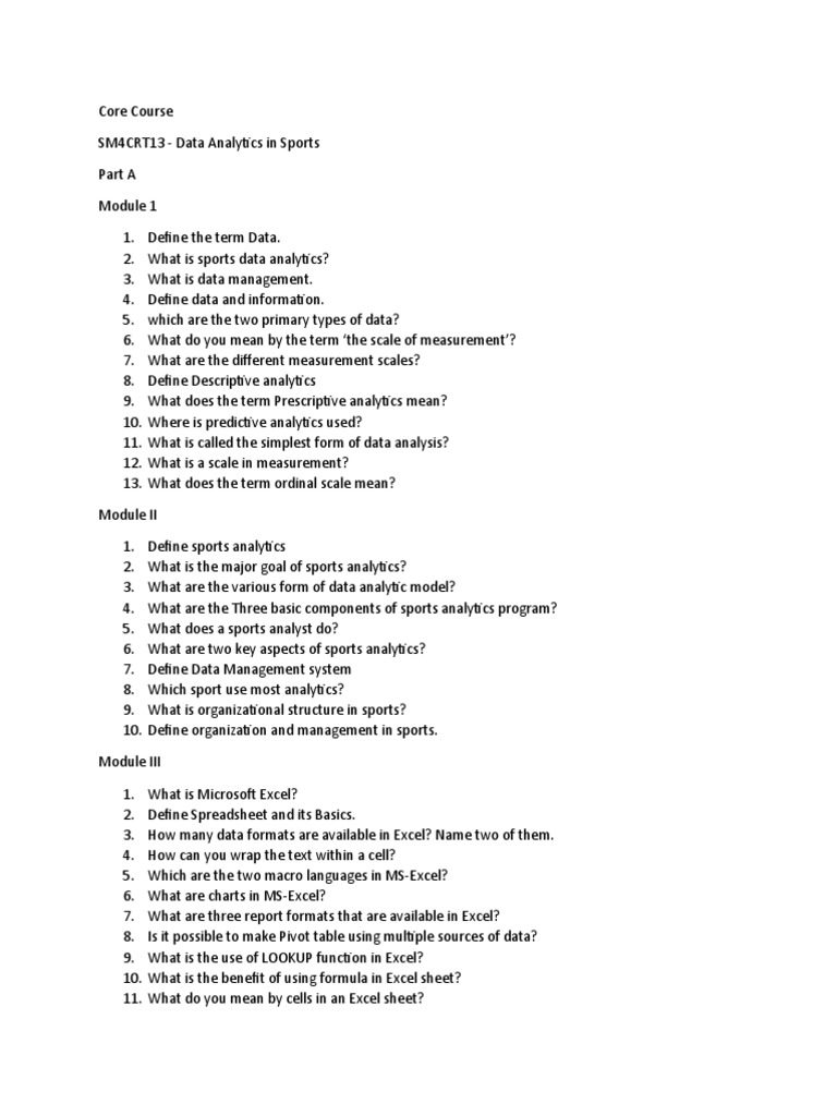 Data Analytics | PDF | Microsoft Excel | Analytics