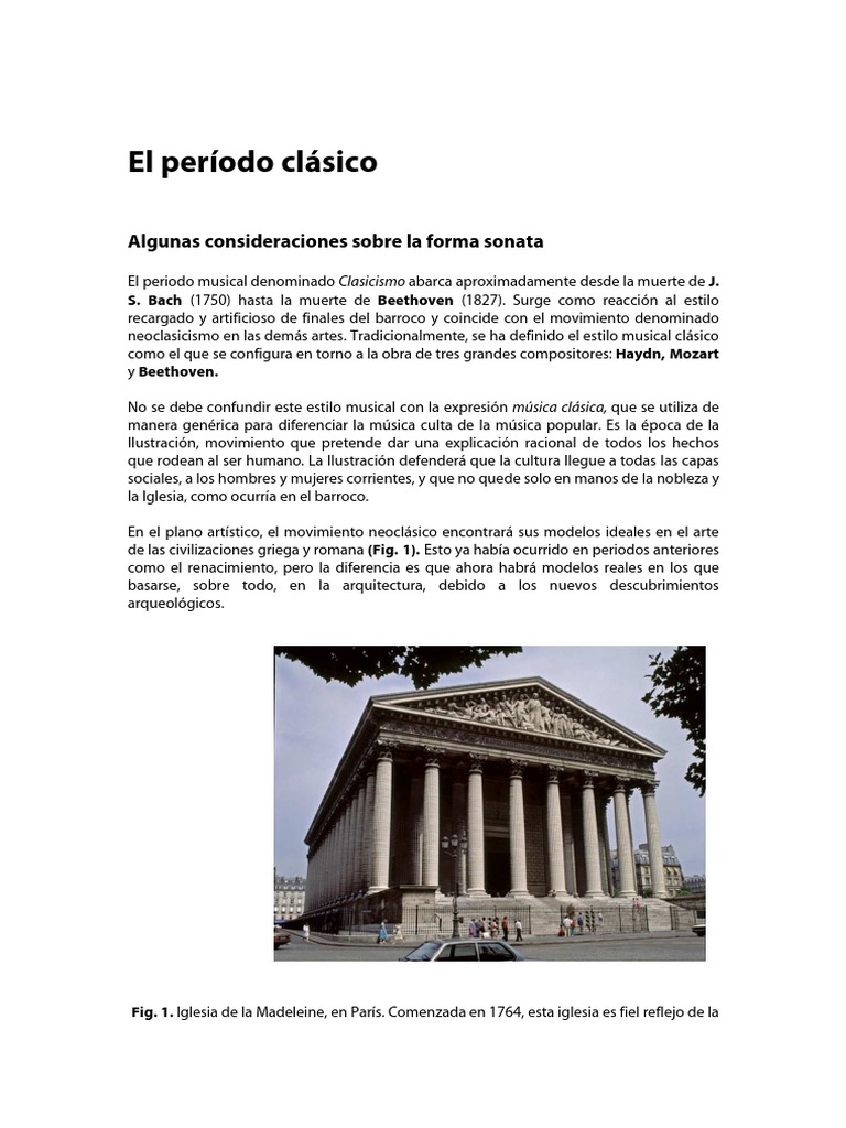 Clasicismo - Contexto | PDF | Periodo Clásico (Música)