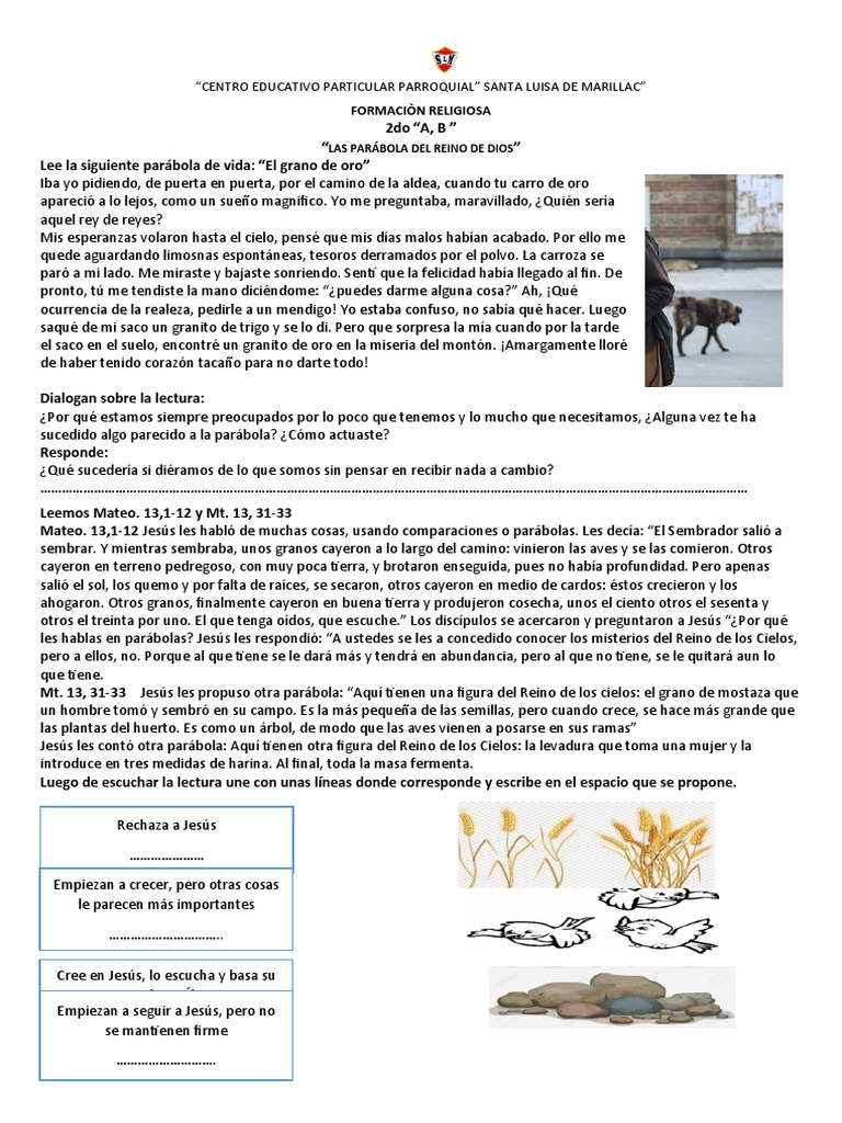 2do LAS PARABOLA DEL REINO DE DIOS | PDF | Parábolas de Jesús | Jesús