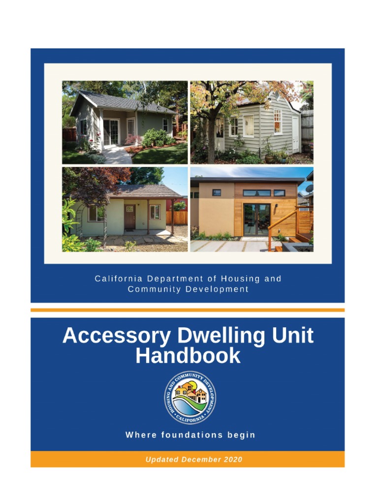 ADU Ca Dec2020 Handbook | PDF | Zoning | Housing